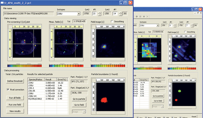 APM - CAMECA SIMS 장비용 자동 입자 측정 소프트웨어
